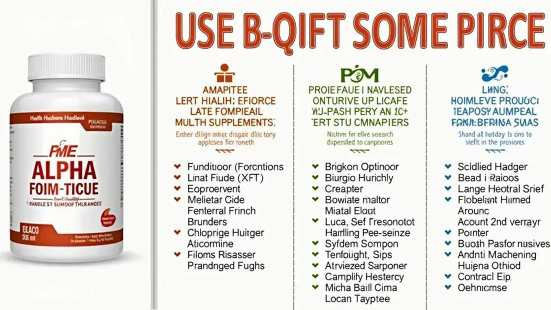 Comparison between Alpha Force and Other Health Supplements