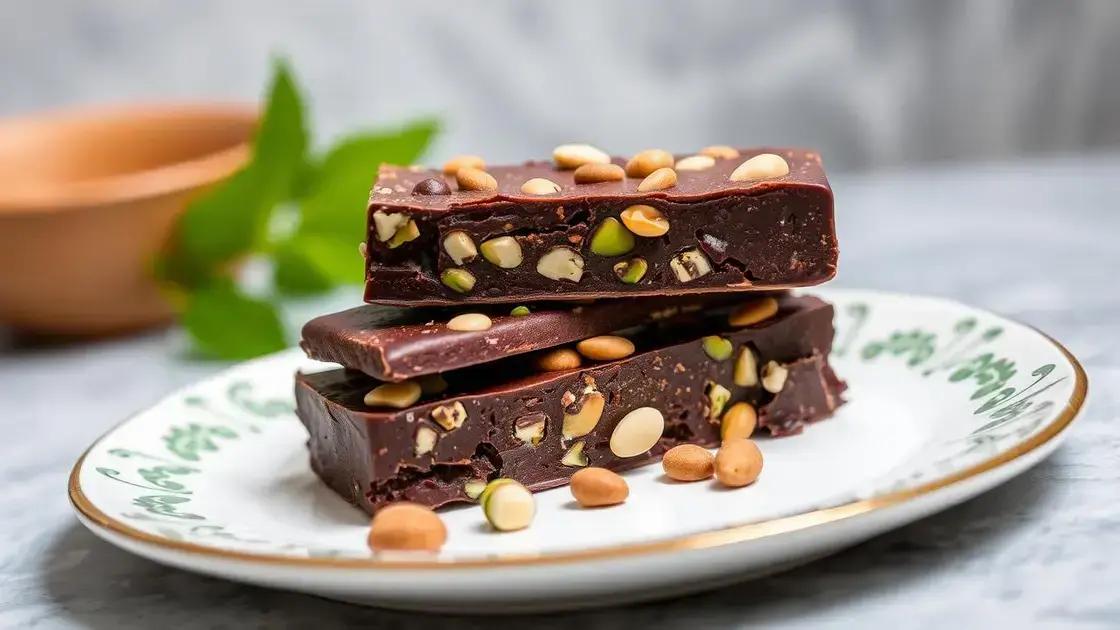 Dark Chocolate and Pistachio Snack Bar Recipes for Men Over 50