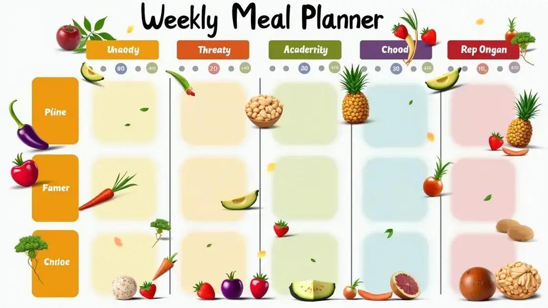How to Build a Weekly Meal Plan for Balanced Nutrition
