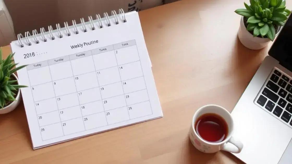 How to Build a Weekly Routine for a Balanced Life