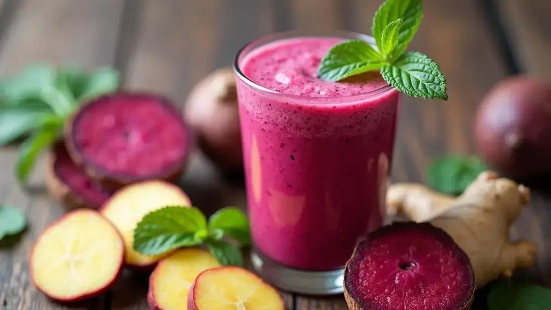 How to Make a Smoothie with Beetroot, Ginger, and Coconut Water