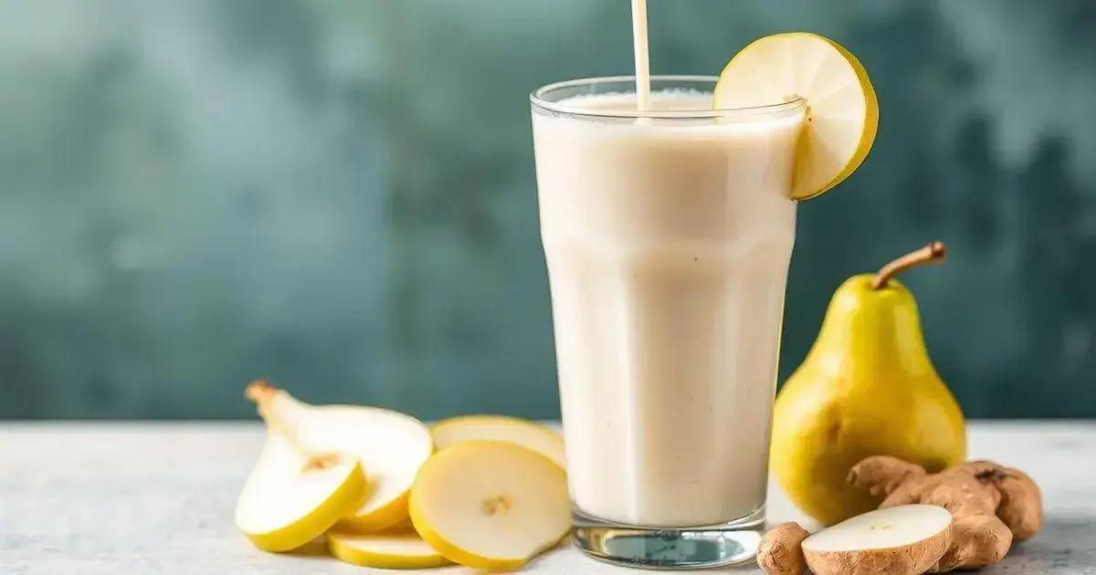 How to Make a Smoothie with Pear, Ginger, and Almond Milk