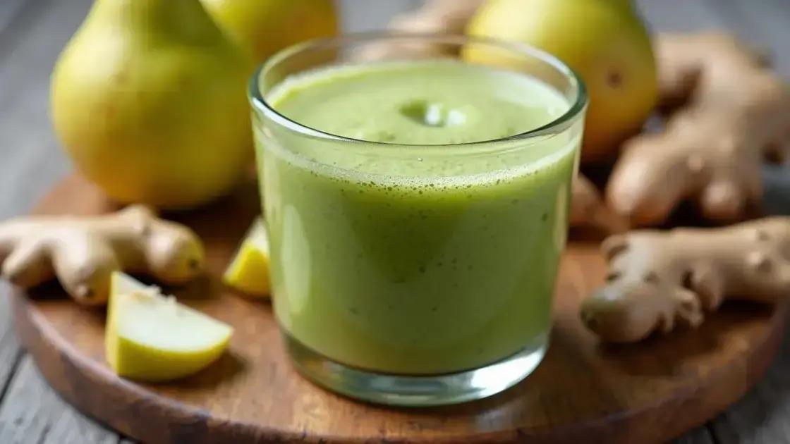 How to Make a Testosterone-Boosting Smoothie with Pear and Ginger