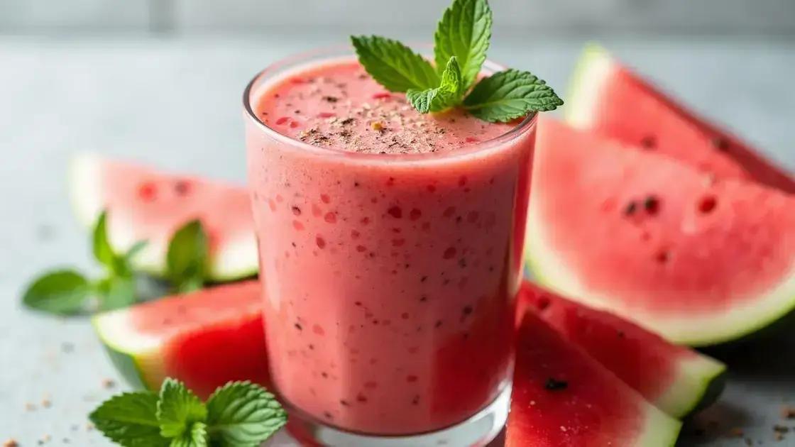 How to Make a Testosterone-Boosting Smoothie with Watermelon