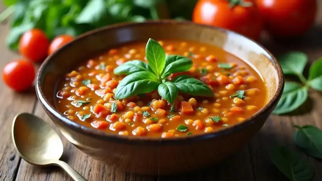 How to Prepare a High-Protein Lentil Soup with Spinach