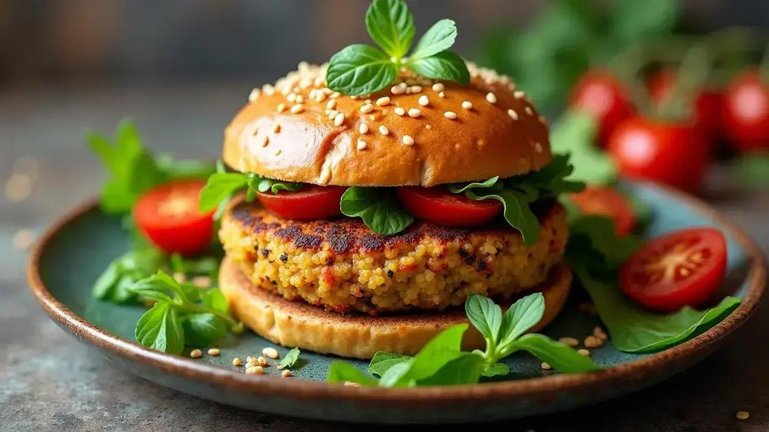 How to Prepare a High-Protein Veggie Burger with Chickpeas