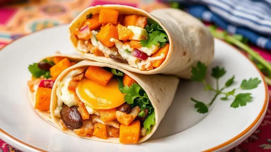 How to Prepare a Protein-Packed Breakfast Wrap with Sweet Potato