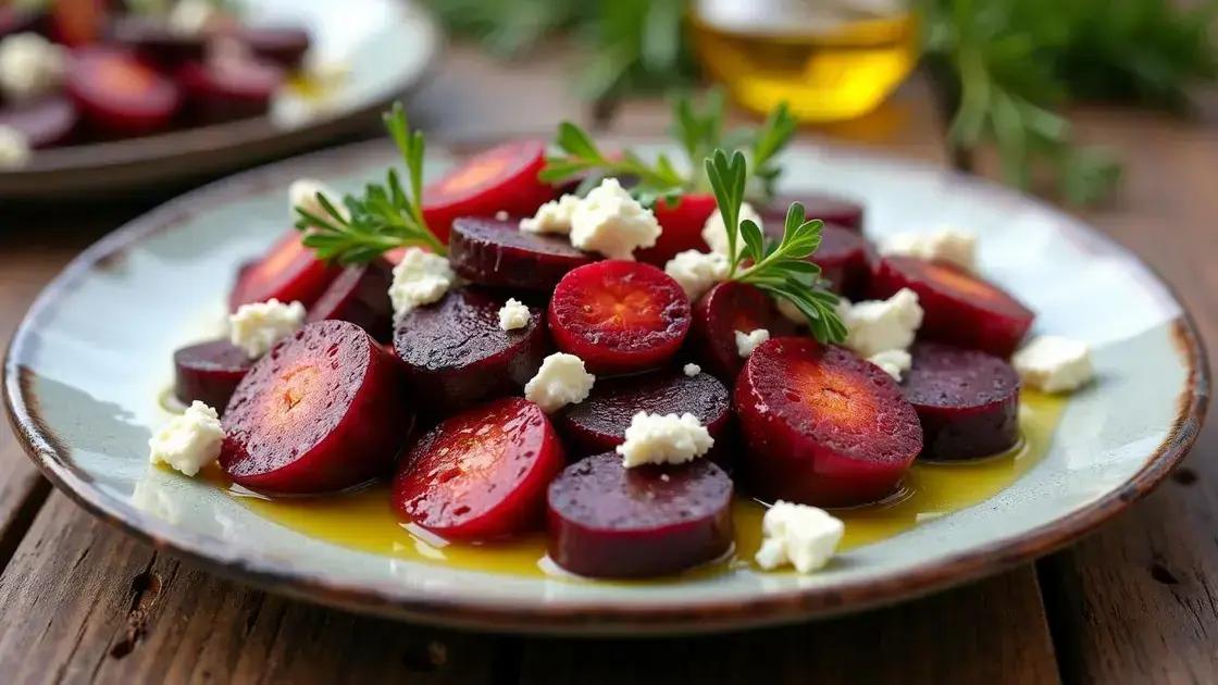 How to Prepare a Roasted Beet and Feta Salad with Olive Oil