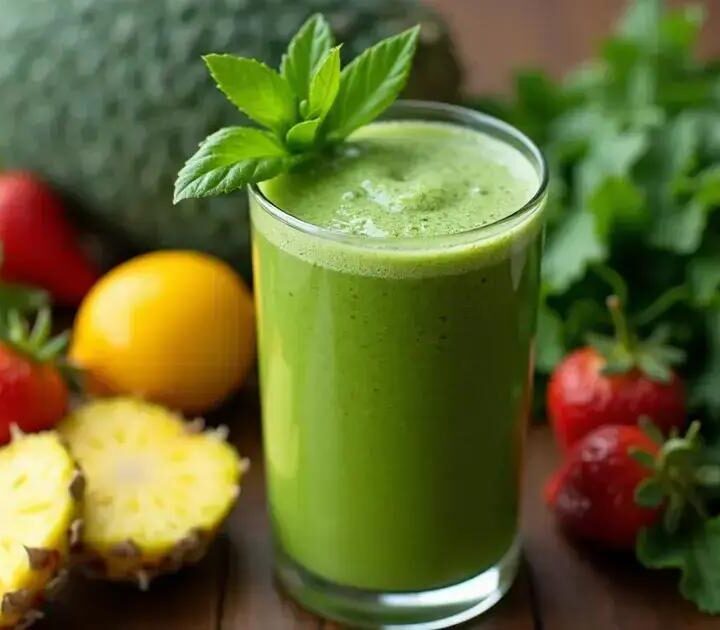How to Make a Testosterone-Boosting Green Smoothie with Pineapple and Kale