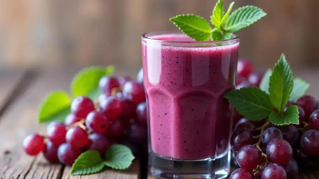 How to Make Grape Smoothies for Libido and Stamina Boost