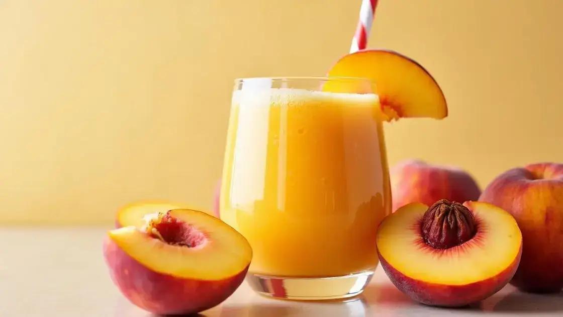 How to Use Peaches in Smoothies for Better ED Relief