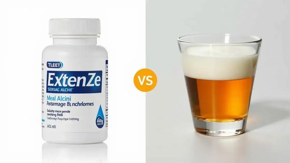 Does ExtenZe Interact with Alcohol? Key Insights You Need